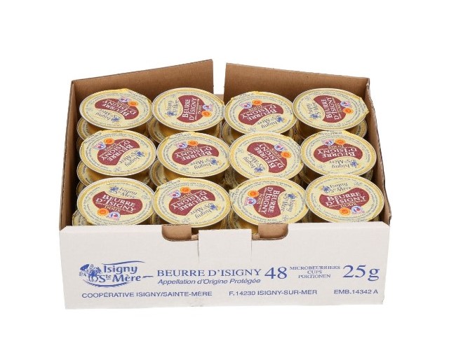 Beurre ISIGNY rech. 48x25gr - Maison Schoonbrodt
